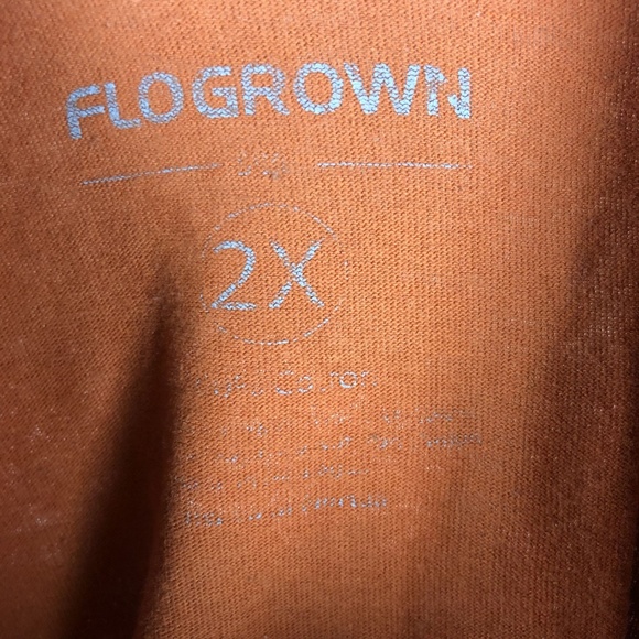 Flo Grown | Shirts | Flo Grown Mens Tshirt Size 2x Orange Rx | Poshmark